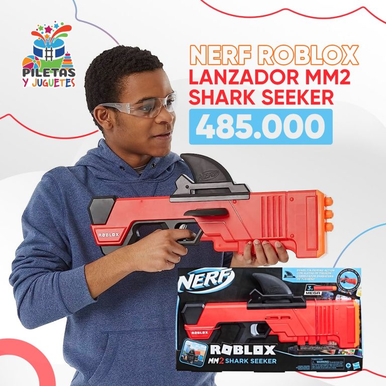 NERF ROBLOX LANZADOR MM2 SHARK SEEKER - Piletas y Juguetes
