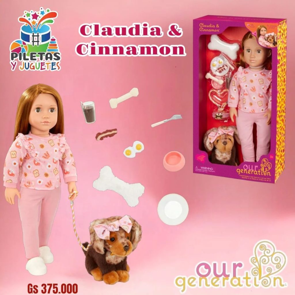 Muñeca Claudia and Cinnamon Our Generation - Piletas y Juguetes